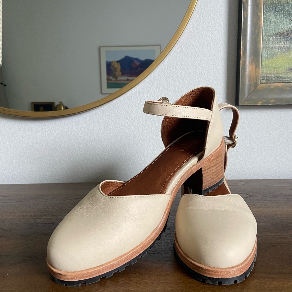 Portland Leather Patina Mary Jane Block Heel Shoes Cr… - Gem
